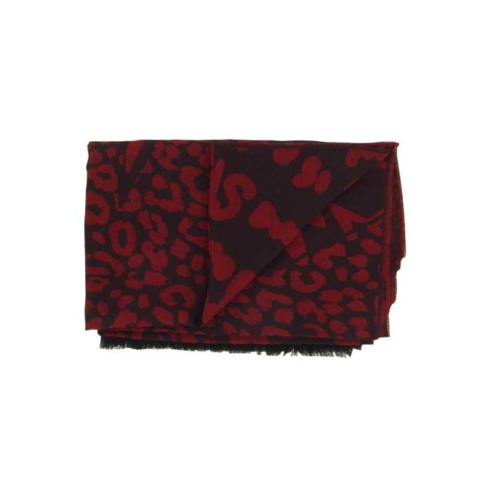 Burgundy cotton scarf store
